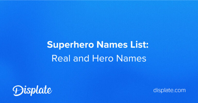 Superhero Names List: Real and Hero Names | Displate Blog